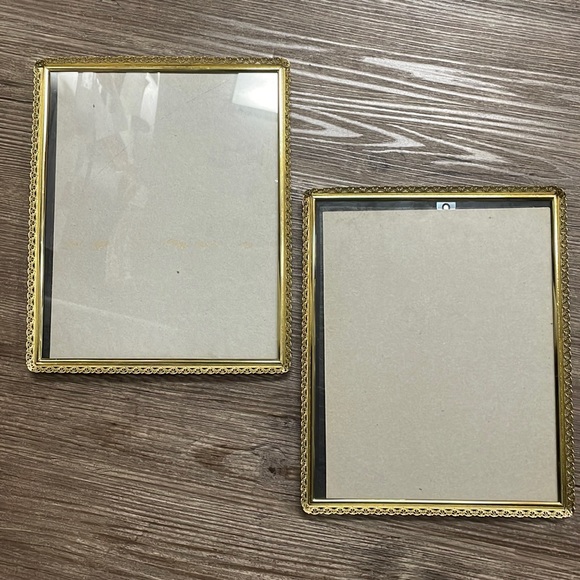 Accents | Vintage Set Of Beautifully Detailed Gold Metal Frames | Poshmark